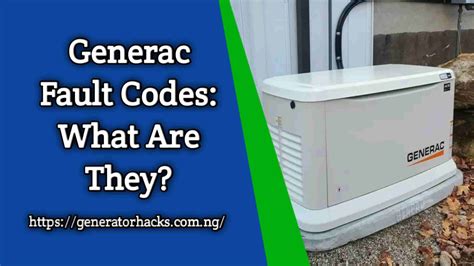 Generac Under Voltage Error Code 1902 Troubleshooting Guide