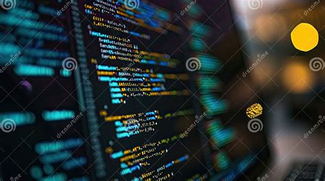 python program code on a monitor stock image image of tech