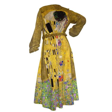 Gustav Klimt Kiss Robe Art Inspired Elegance For Women
