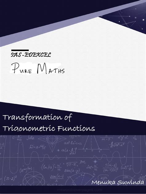 Transformations Of Trigonometric Functions Pdf Trigonometric Functions Mathematical Analysis