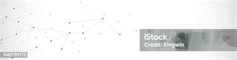 추상 벡터 배경과 기하학적 패턴은 배너 디자인 또는 헤더를 위해 점과 선을 연결합니다 현대적인 디자인을 위한 미니멀리즘 벡터
