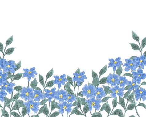 Fundo De Flor Delphinium Desenhado à Mão Vetor Premium