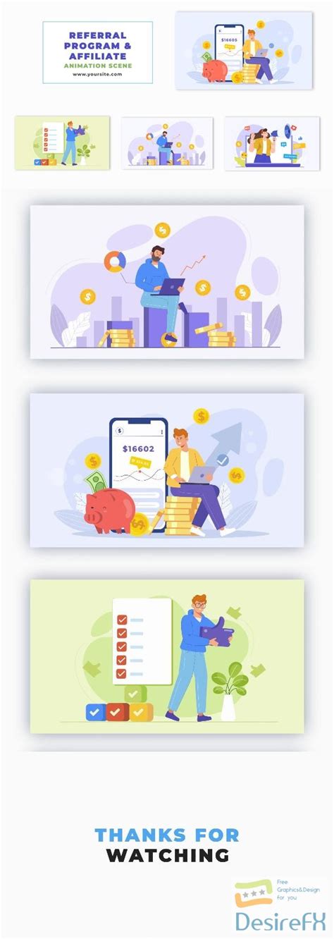Download Videohive Referral Program And Affiliate Flat Character