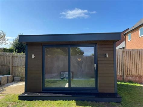 Woodgrain Composite Garden Pods From Contemporary Garden Sheds