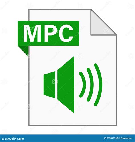 Modern Flat Design Of MPC File Icon For Web Stock Vector Illustration Of Label Program