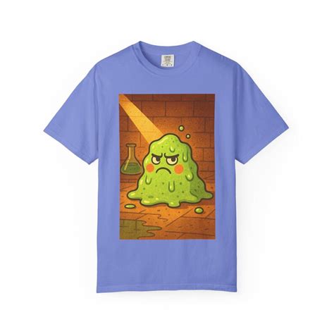 Grumpy Toxic Slime Blob Monster Halloween Tee Etsy