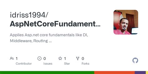 Github Idriss1994aspnetcorefundamentalsdemo Applies Core