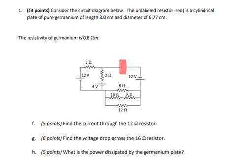 Solved Points Consider The Circuit Diagram Below Chegg