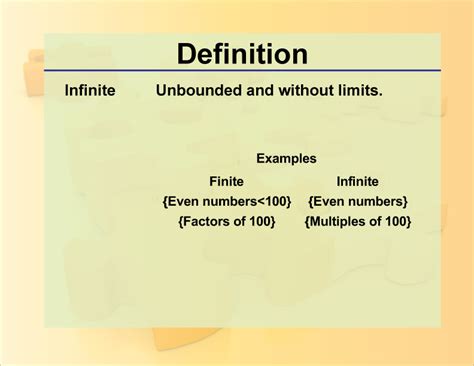 Definition Infinite Media4math