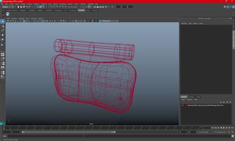 massage pillow open 3d model 29 max 3ds blend c4d fbx ma lxo