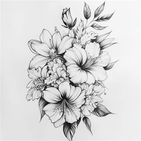 A Drawing Of A Flower That Has The Word Bee On It Premium Ai