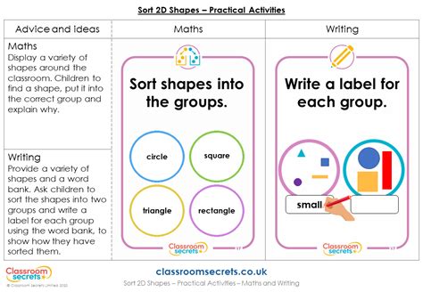 Year 1 Sort 2d Shapes Lesson Classroom Secrets Classroom Secrets