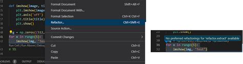 Context Menu `refactor` Works But Given Keyboard Shortcut Fails · Issue 162236 · Microsoft