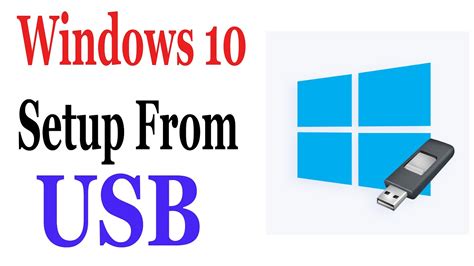 How To Install Windows Using A USB Drive YouTube