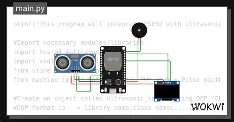 Ultrasonic Sensor Wokwi Esp32 Stm32 Arduino Simulator
