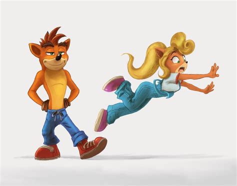 Crash Trips Coco By Deannart On Deviantart Crash Bandicoot Characters