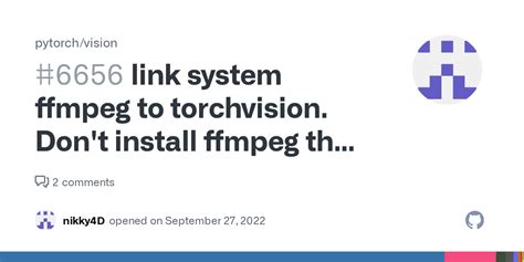 Link System Ffmpeg To Torchvision Dont Install Ffmpeg That Comes With