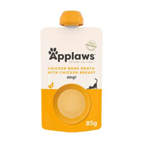 Buy Applaws Cat Food Chicken Bone Broth With Chicken Breast Soup 85g