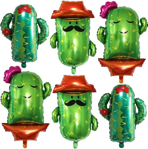 Toddmomy 6 Uds Globo De Cactus Gigante Decoraciones De Fiesta De