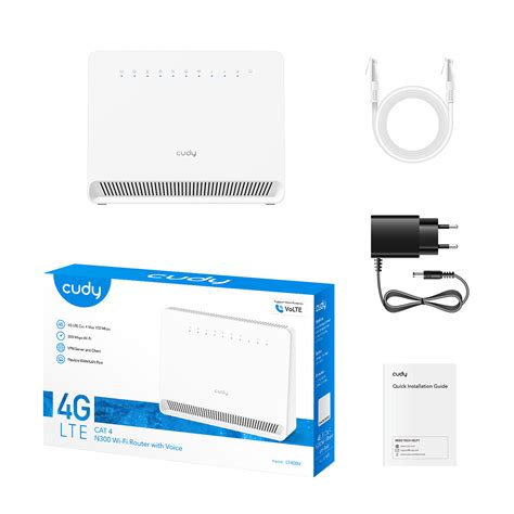 Roteador Wi Fi 4g N300 Com Voz Lt400v 10 Cudy