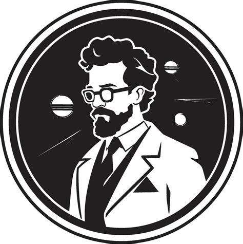 The Artful Scientist Vectorized Genius Picturing Progress Scientist