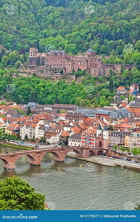 Heidelberg Old Town Germany Stock Image Image Of Greenery Chateau