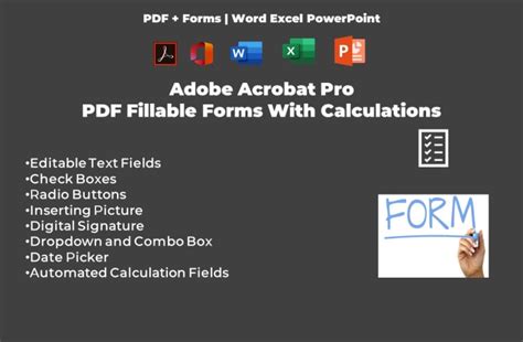Edit Design And Convert Adobe Acrobat Pdf Fillable Form With Calculation Fields By Saimeeaman