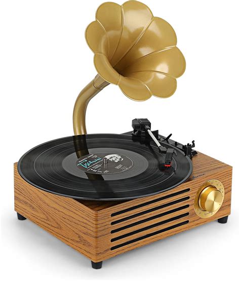 Asmuse Vinyl Record Player Retro Turntable Bluetooth