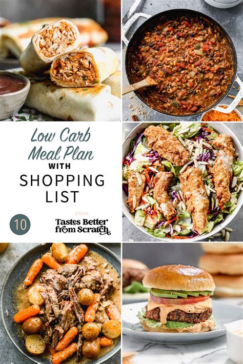 Printable Low Carb Meal Plan