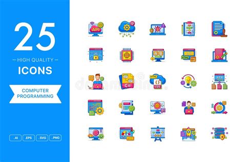 Vector Set Of Programming Icons Stock Vector Illustration Of Coding Isometric 275408880