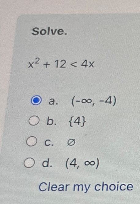 Solved Solve X2 12