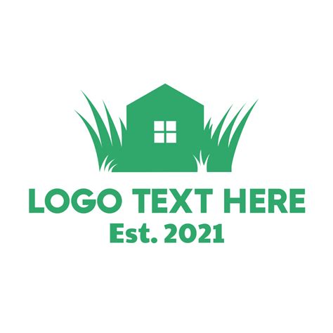 House Grass Lawn Logo Brandcrowd Logo Maker