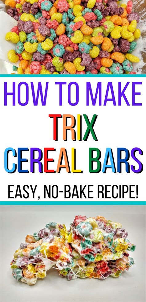 Trix Cereal Bars Recipe Easy No Bake Treats
