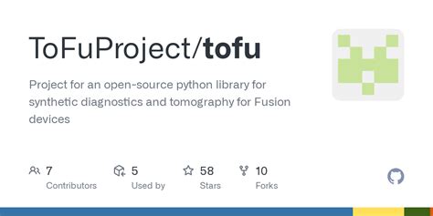 GitHub ToFuProject Tofu Project For An Open Source Python Library For Synthetic Diagnostics