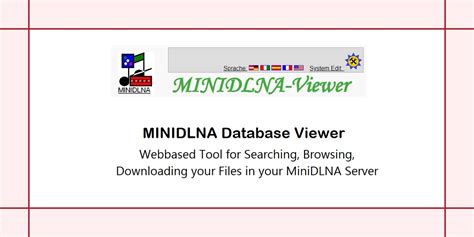 Github Pinkpantherchenminidlna Web Webinterface For Minidlna