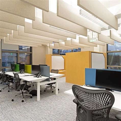 Hanging Ceiling Fabric Acoustic Panels Acoustic Polyester Felt Board Sound Diffusers Ceiling