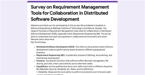 Rishikesh Reddy Madireddy On Linkedin Survey On Requirement Management Tools For Collaboration