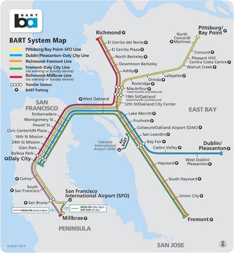 San Francisco Bart Map