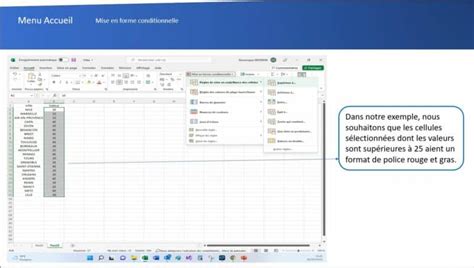 comment utiliser la mise en forme conditionnelle dans excel