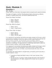 Quiz MODULE 3 Docx Quiz Module 3 Question 1 10 10 Pts Please Read This Information