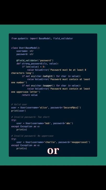 pydantic trick dynamic field validation with custom validators youtube