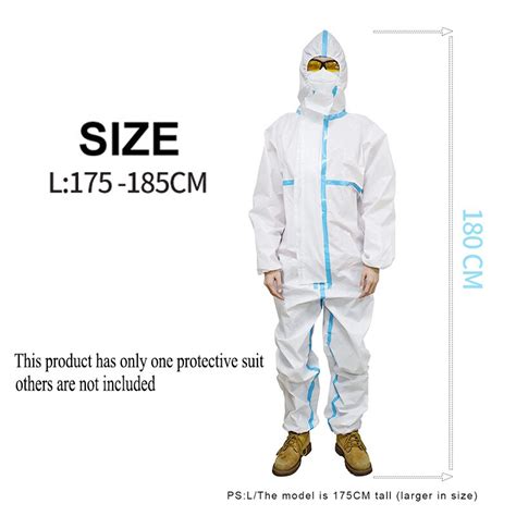 Protective Clothing Waterproof Ppe Suit Reusable P Grandado