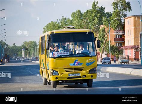 Uzbekistan, Fergana, Bus Stock Photo - Alamy