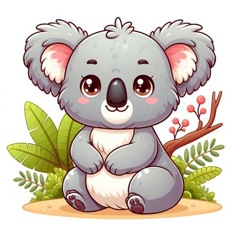 Premium Vector Beautiful Cute Koala Vector Cartoon Illustration