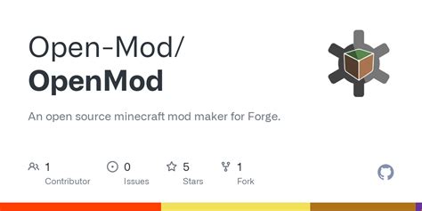 GitHub Open Mod OpenMod An Open Source Minecraft Mod Maker For Forge