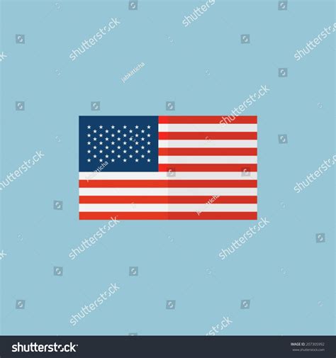 Flat American Flag Over 36655 Royalty Free Licensable Stock Vectors