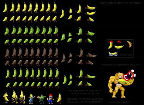 Bananas From Dungeon Munchies Sprites By Busteromegamon On Deviantart