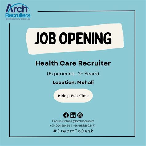 Archrecruiters On Linkedin Hiringnow Healthcarerecruiter Mohalijobs