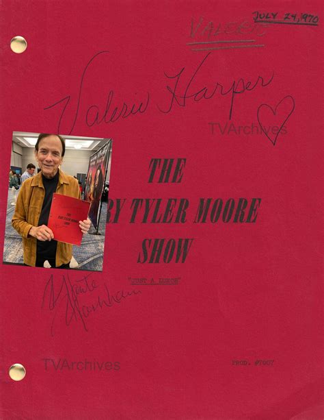 Mary Tyler Moore Show Valerie Harper Monte Markham Signed Tv Script Reprint Ed Asner Tv