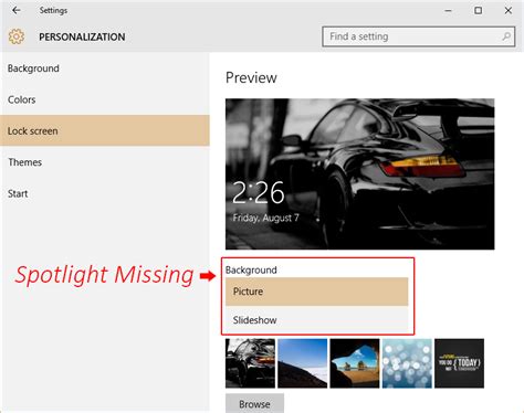My Windows Spotlight Is Missing Microsoft Community